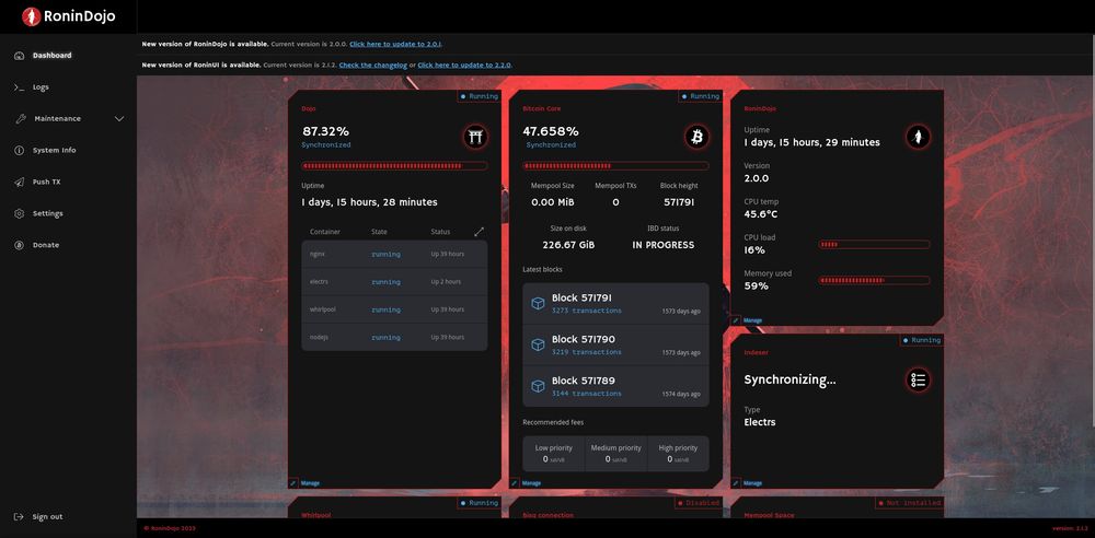 RoninDojo - Release Post: RoninUI v2.2.0
